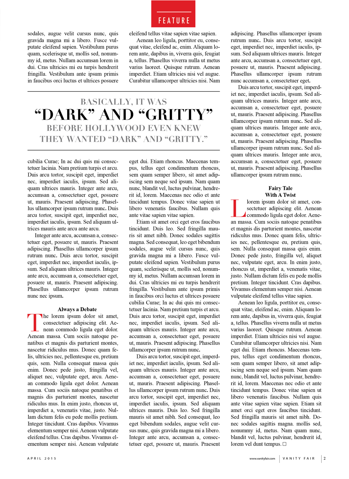 » Magazine Layout Study